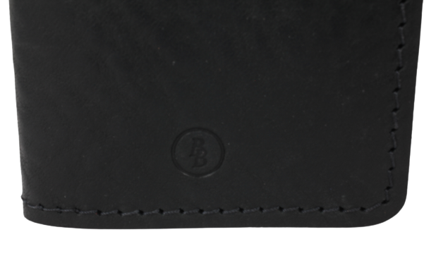 The Quad Black Full Grain Leather Slim 4 Card Wallet "Minimalist Serie ...