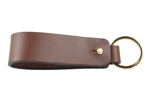 Brown Leather Keychain Holder | Key Ring Belt Holders – Buckle My Belt
