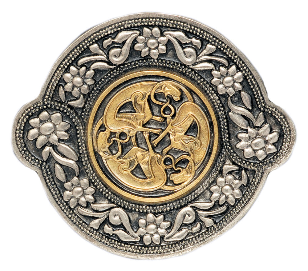 Celtic Rose Gold Silver Belt Buckle | Pagan Nordic Buckles – Buckle My Belt