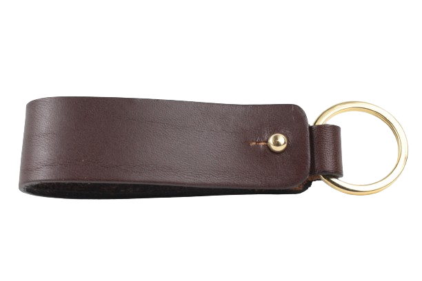 Chestnut Leather Keychain Holder | Key Ring Belt Holders – Buckle My Belt