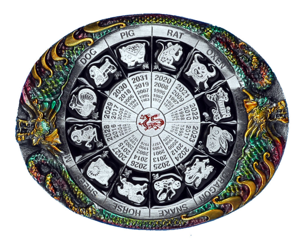 Chinese Calendar Belt Buckle – Buckle My Belt