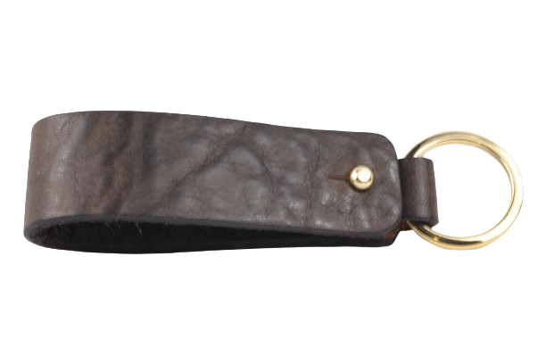 Dark Brown Leather Keychain Holder | Key Ring Belt Holders – Buckle My Belt