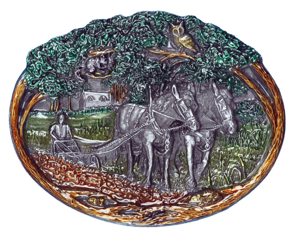 Horses Ploughing Field Belt Buckle | Farm Buckles – Buckle My Belt