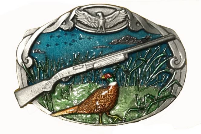 Pheasant Gun Belt Buckle | Bird Buckles – Buckle My Belt