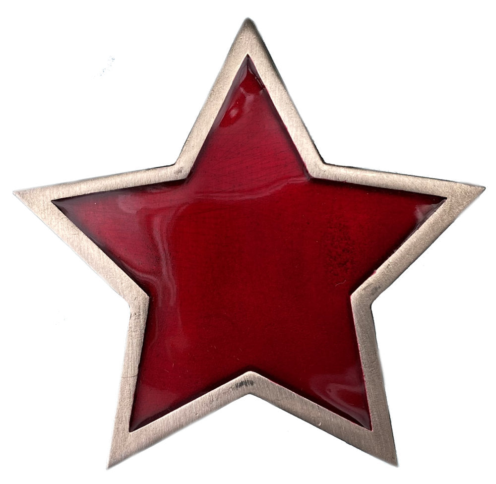 Red Star Belt Buckle | Western Belt Buckles – Buckle My Belt