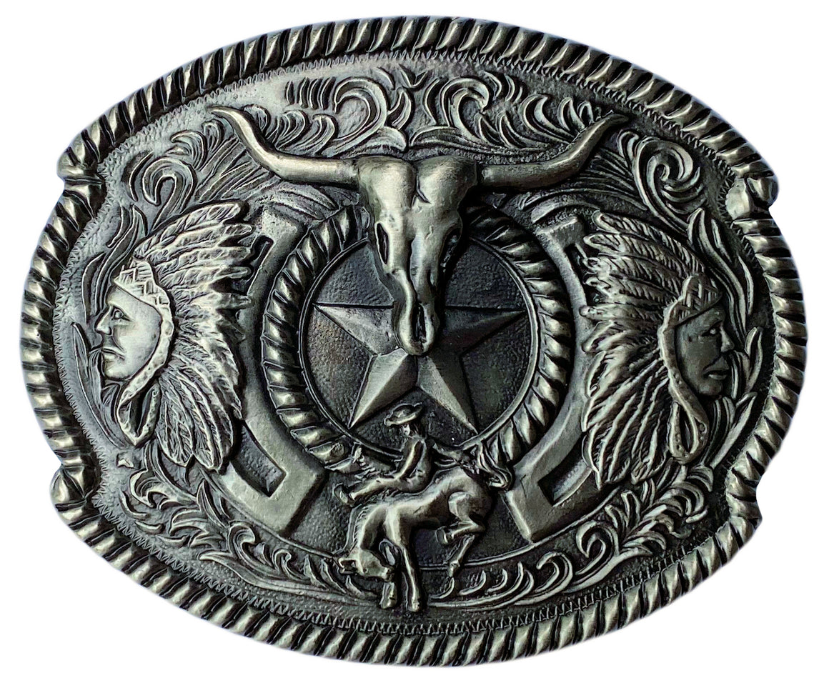 Western Belt Buckles | Cowboy Rodeo Pewter Sterling Silver – Buckle My Belt