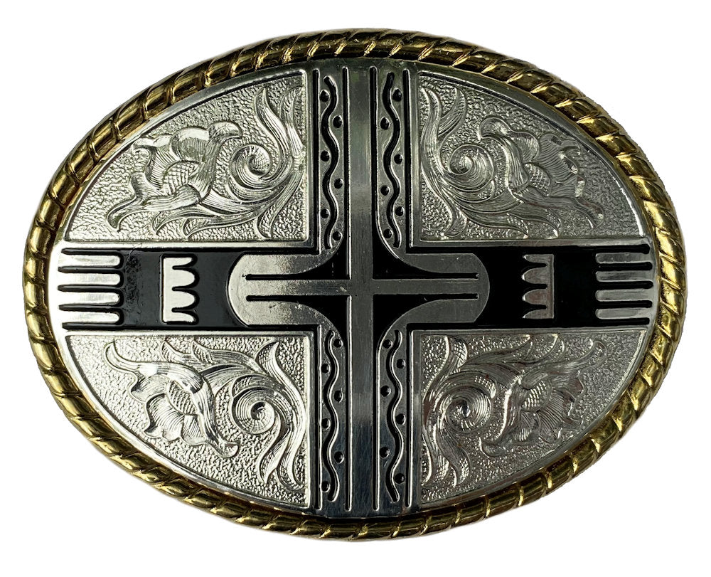 Western Rodeo Trophy Gold Silver Plated Belt Buckle – Buckle My Belt