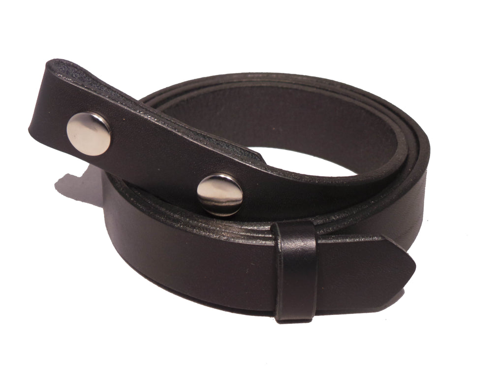 Sale 100% Full Gain Black 1 Inch 25mm Leather Belt Strap Snap On ...