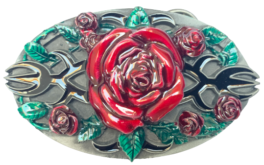 Buy Roses Belt Buckle | BuckleMyBelt.com – Buckle My Belt