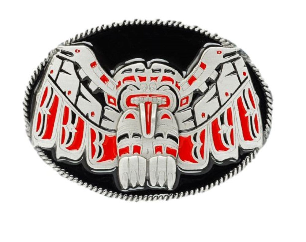Totem Western Red Belt Buckle | Western Belt Buckles – Buckle My Belt